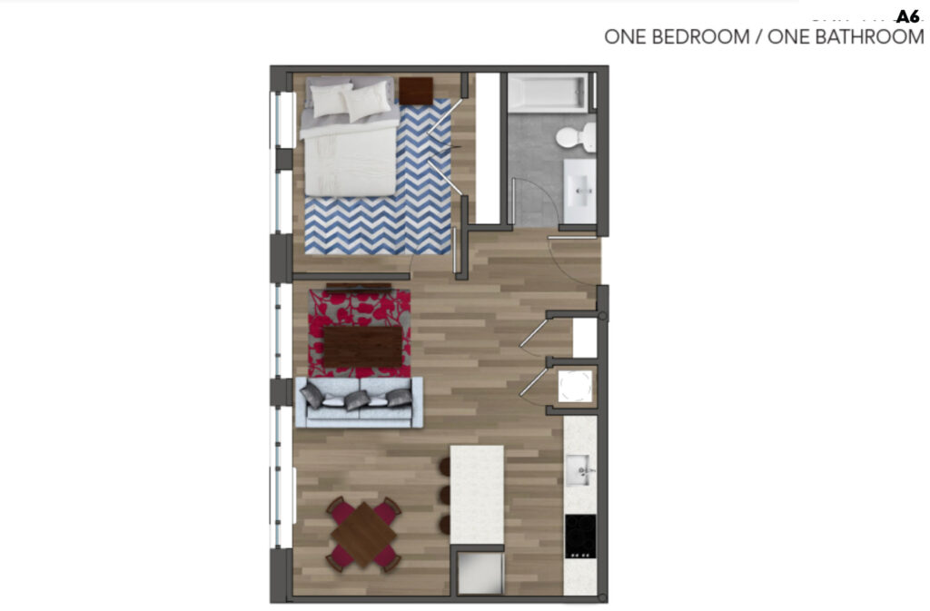 1Bedroom – Falls Bridge Lofts